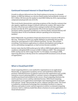 Oris4 white paper ecm and the cloud | PDF