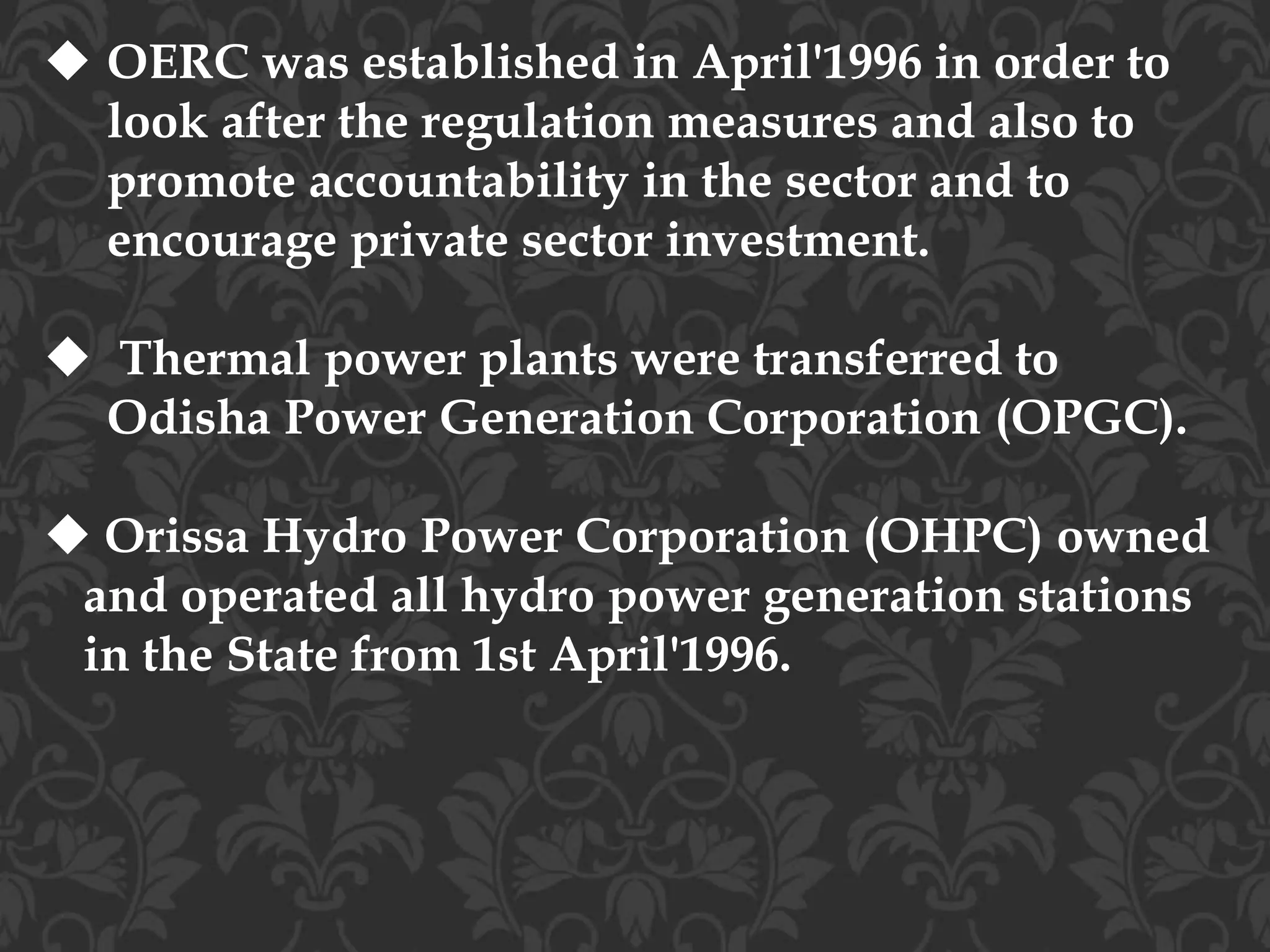 Orissa - Power Reforms | PPTX