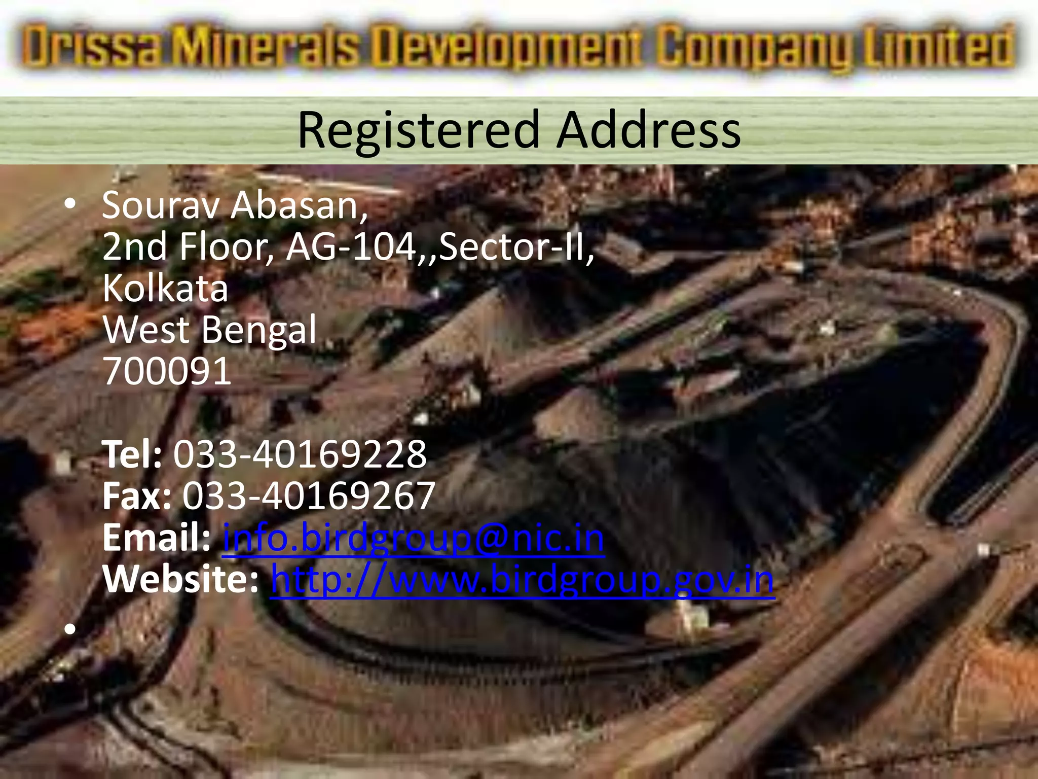 Orissa mineral Development ltd | PPTX
