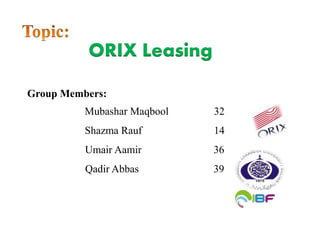 Orix leasing | PPTX