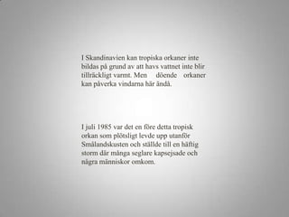 Orkaner, cykloner, tyfoner | PPTX