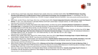 Open Research Knowledge Graph (ORKG) - an overview | PPT