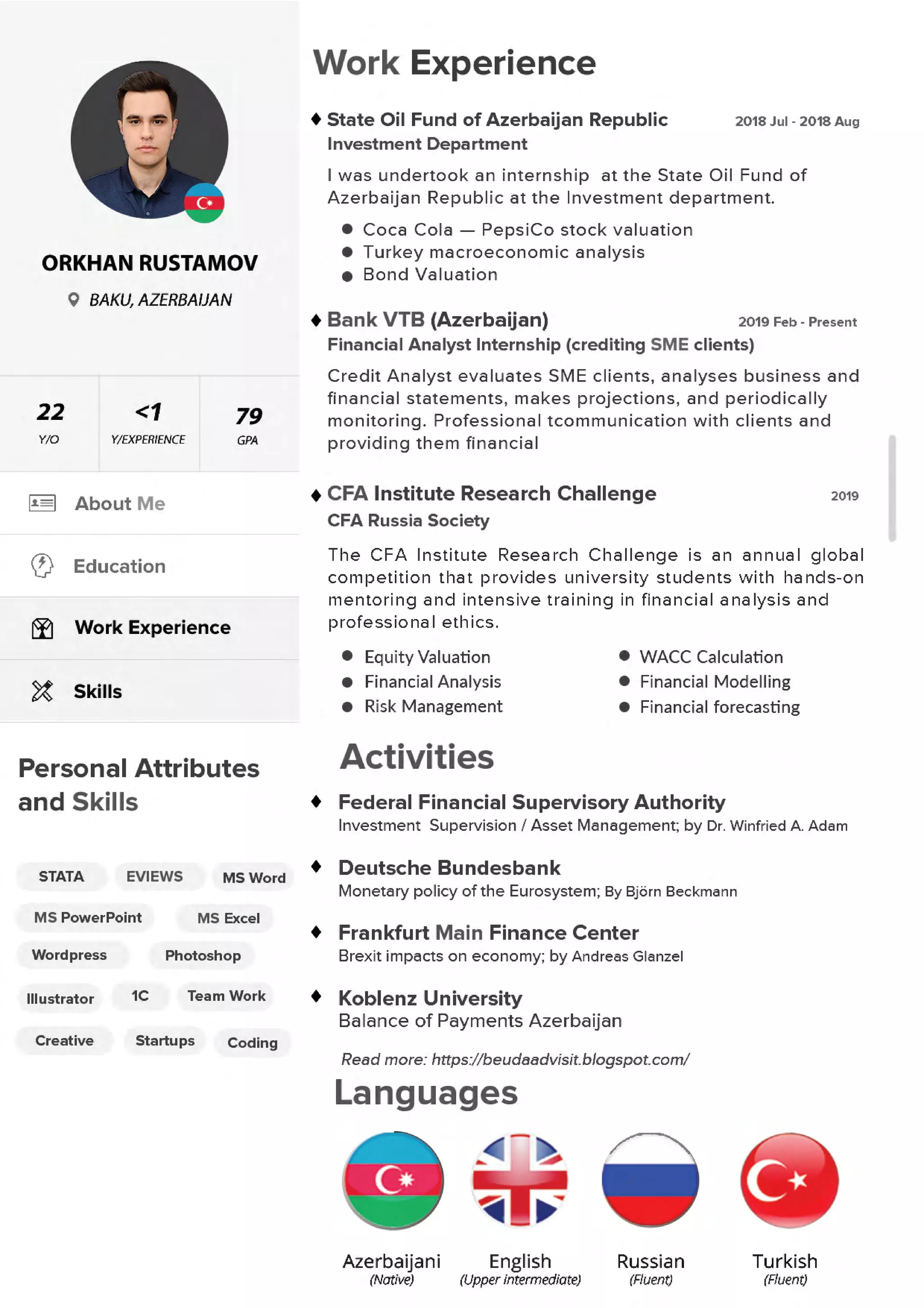 Orkhan Rustamov's CV | PDF