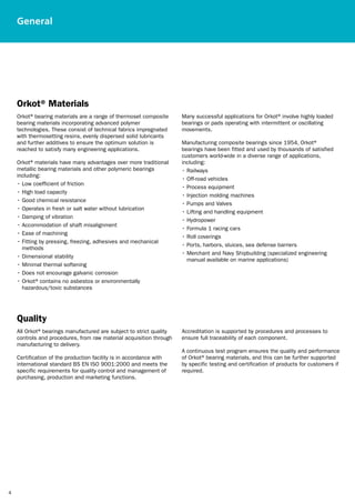 Orkot Bearings | PDF