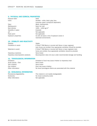 Orkot marine bearings_engineering_manual | PDF
