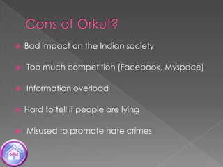Orkut - Social Media Platform | PPTX