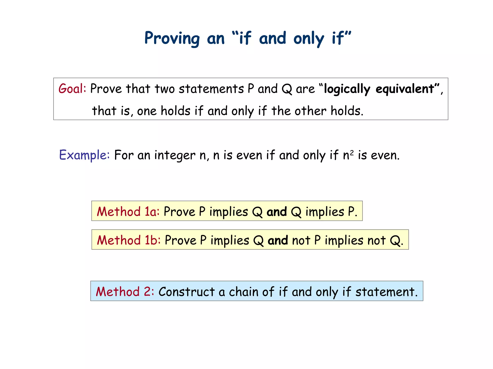 Discrete Math Lecture 03: Methods of Proof | PPT