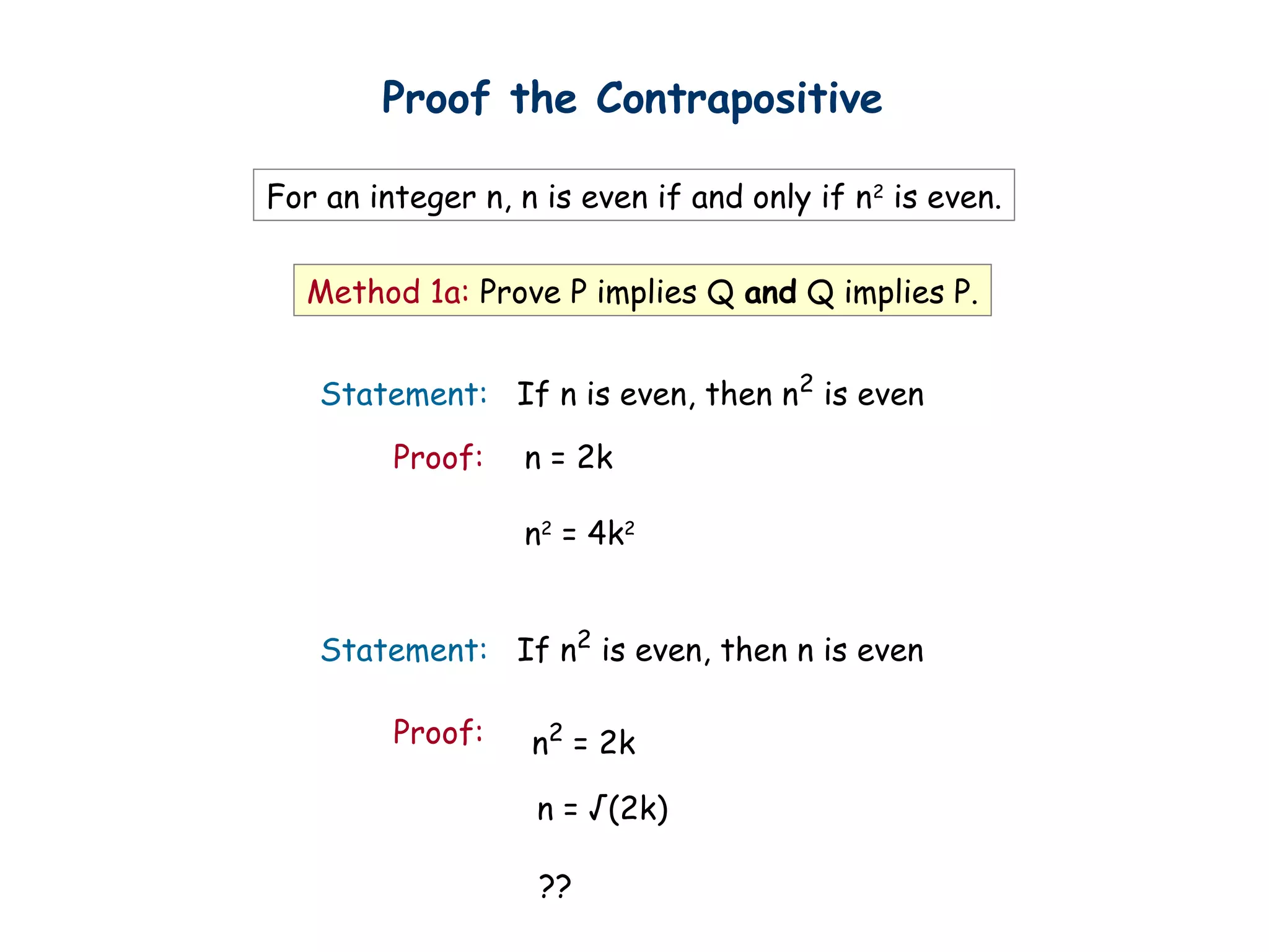 Discrete Math Lecture 03: Methods of Proof | PPT