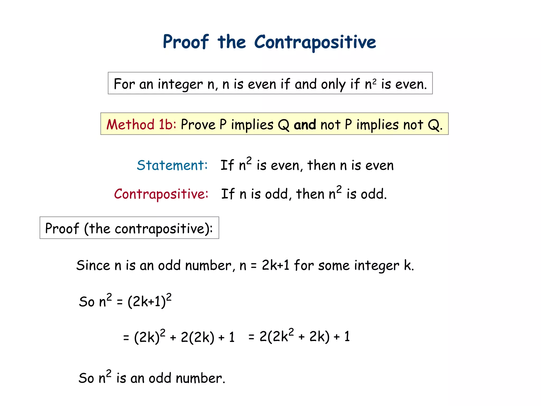 Discrete Math Lecture 03: Methods of Proof | PPT