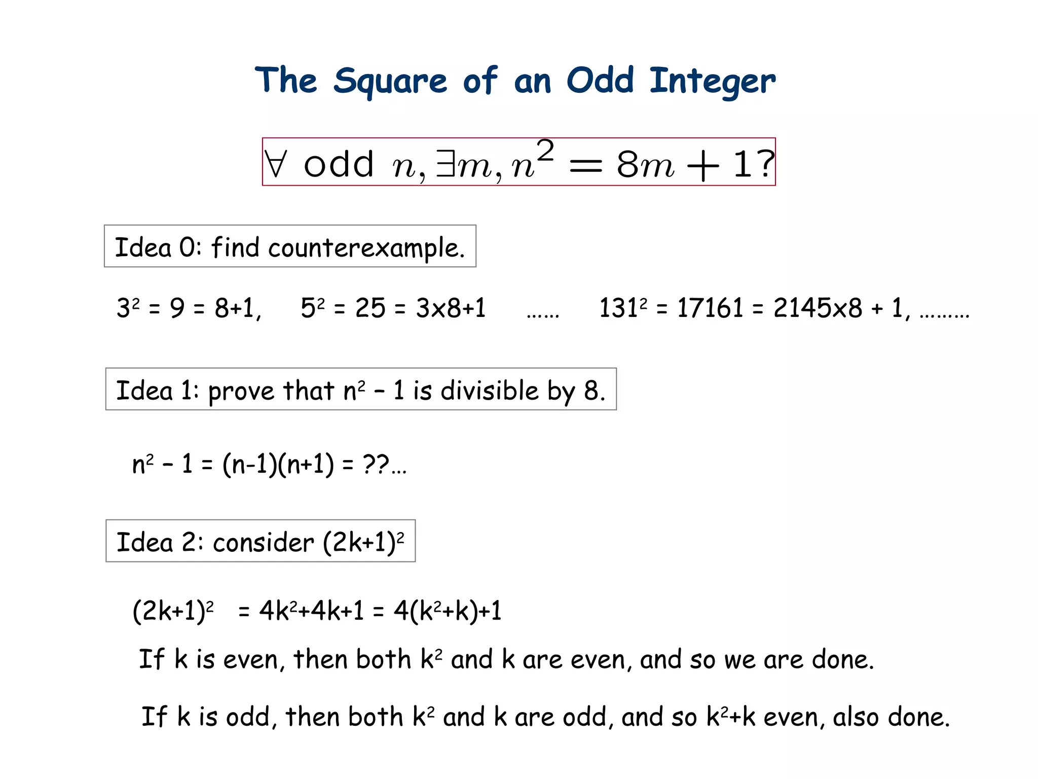 Discrete Math Lecture 03: Methods of Proof | PPT