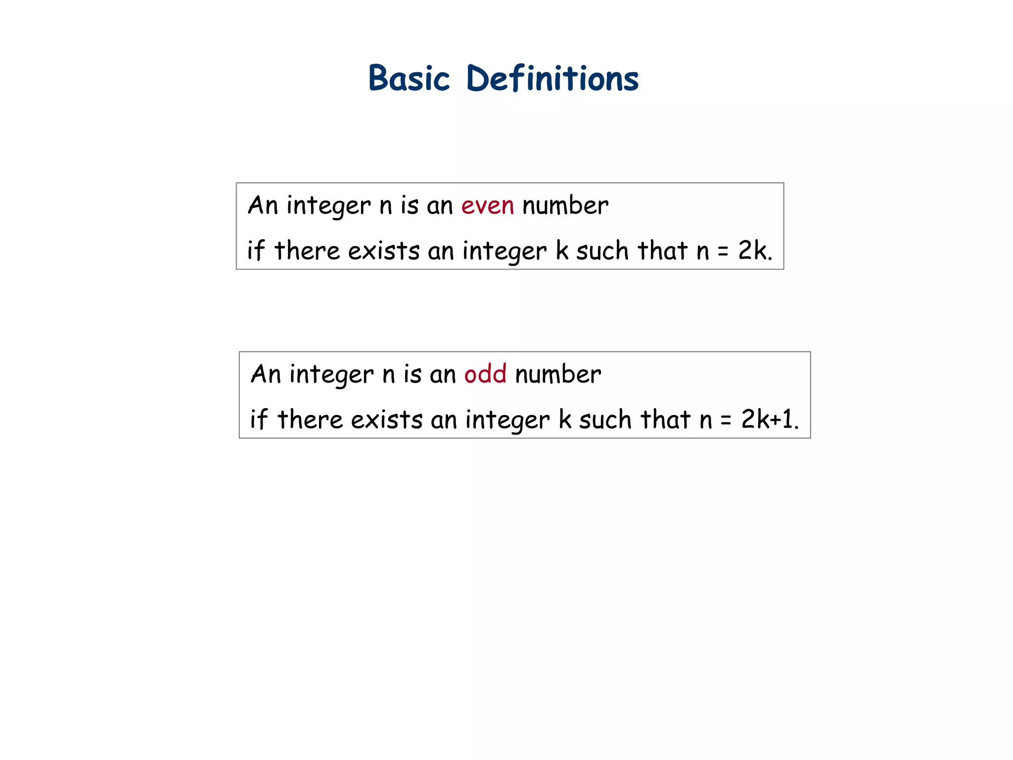 Discrete Math Lecture 03: Methods of Proof | PPT