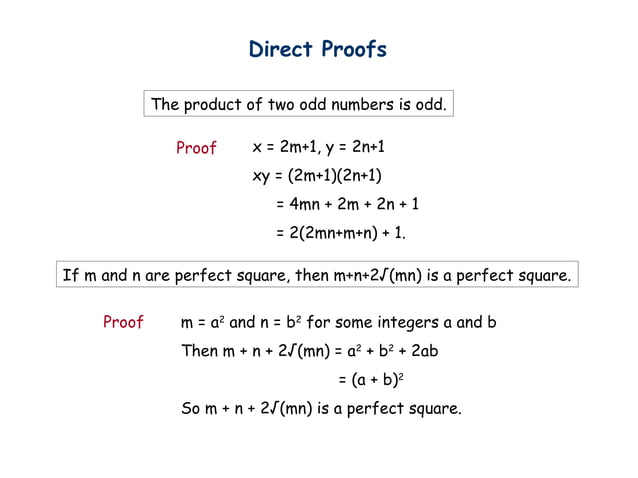 Discrete Math Lecture 03: Methods of Proof | PPT