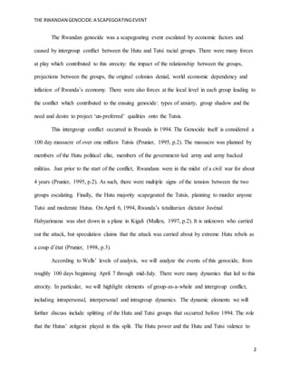Rwandan Genocide | DOCX