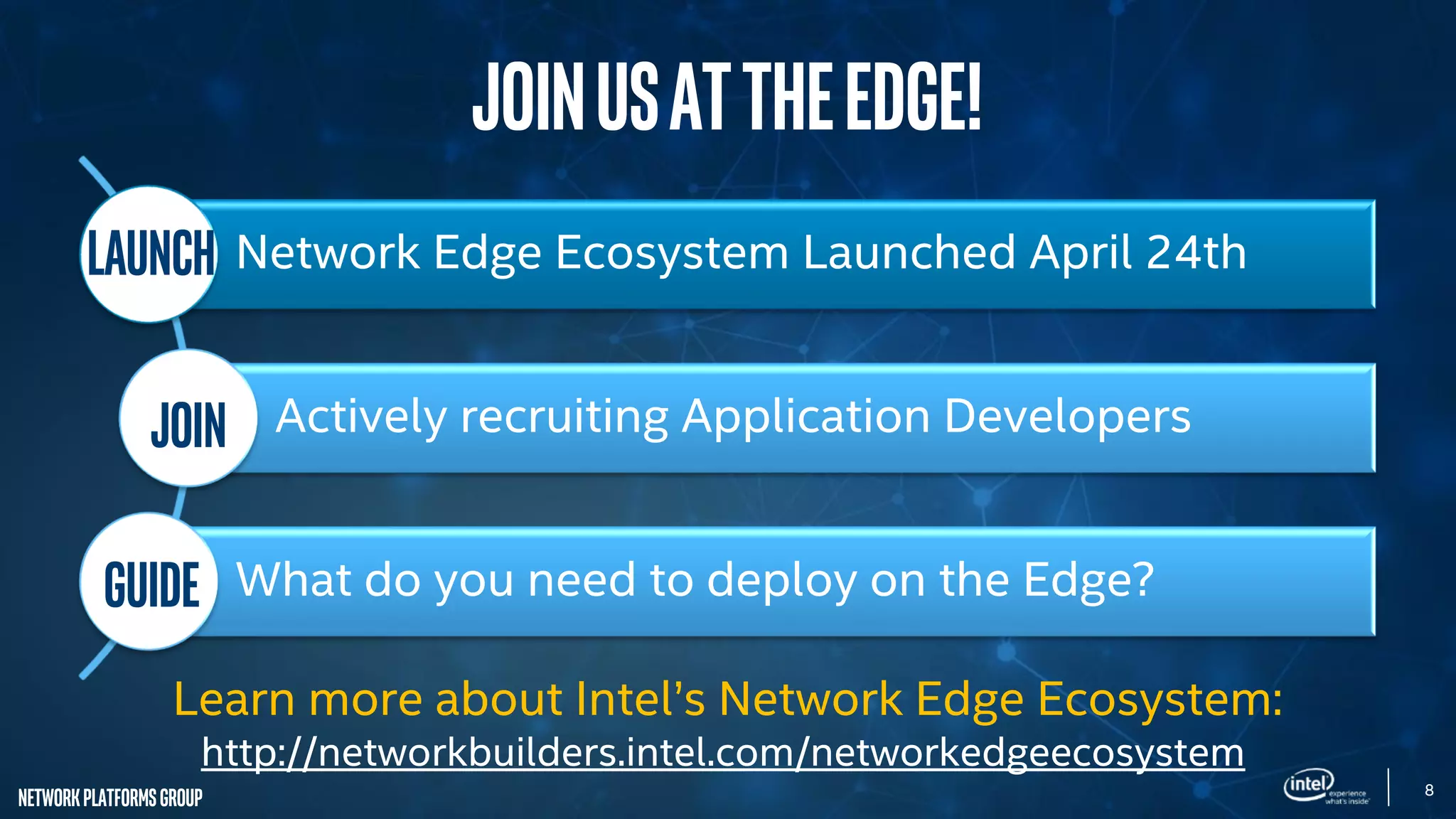 Intel® Network Builders - Network Edge Ecosystem Program | PPT
