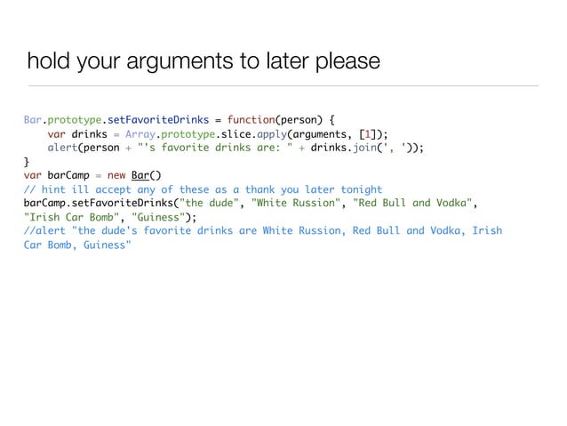 Orlando BarCamp Why Javascript Doesn't Suck | PDF
