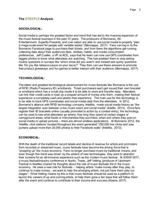 Environmental Analysis: Bonnaroo | DOCX