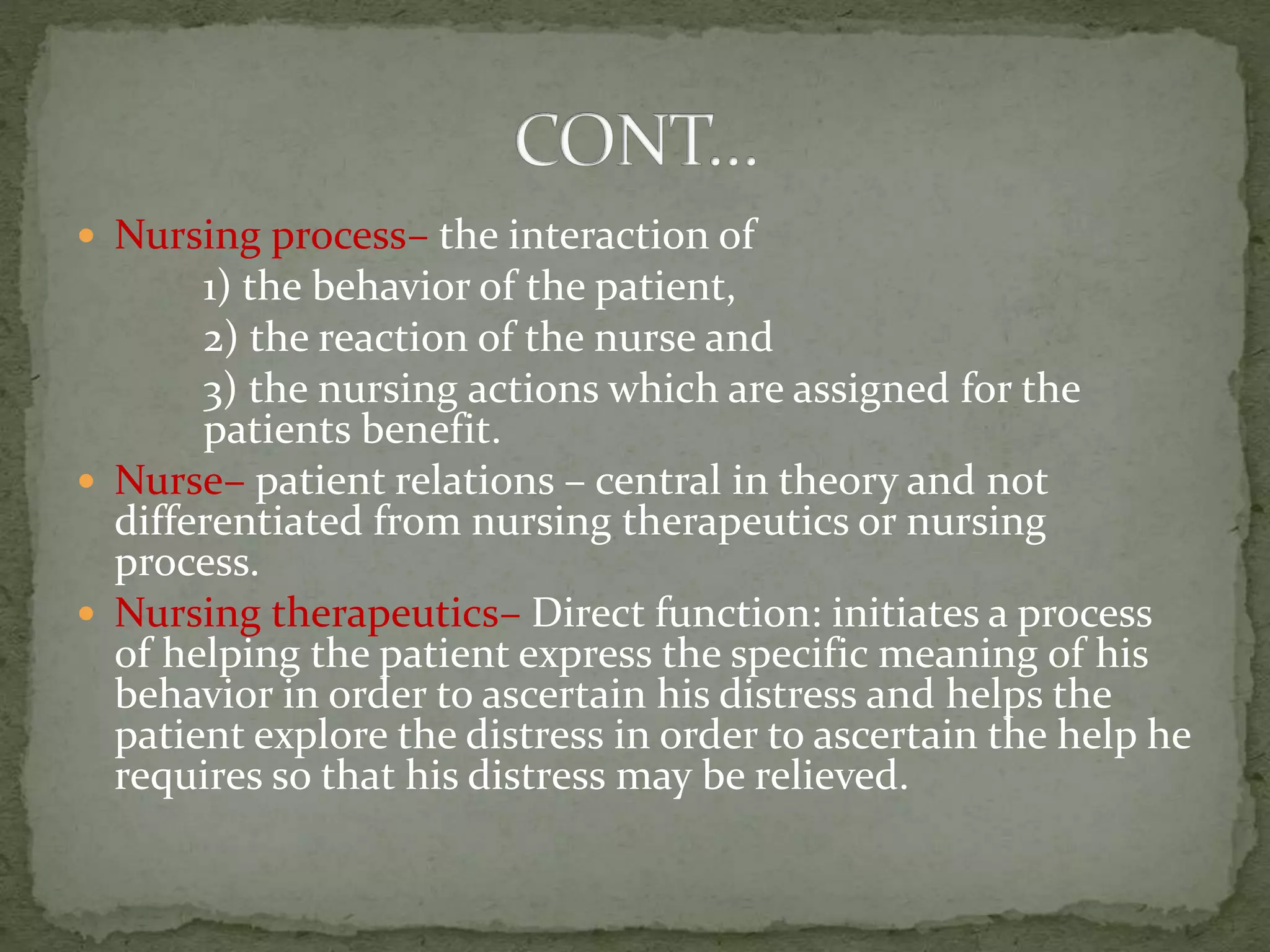 Orlando's nursing process theory | PPTX