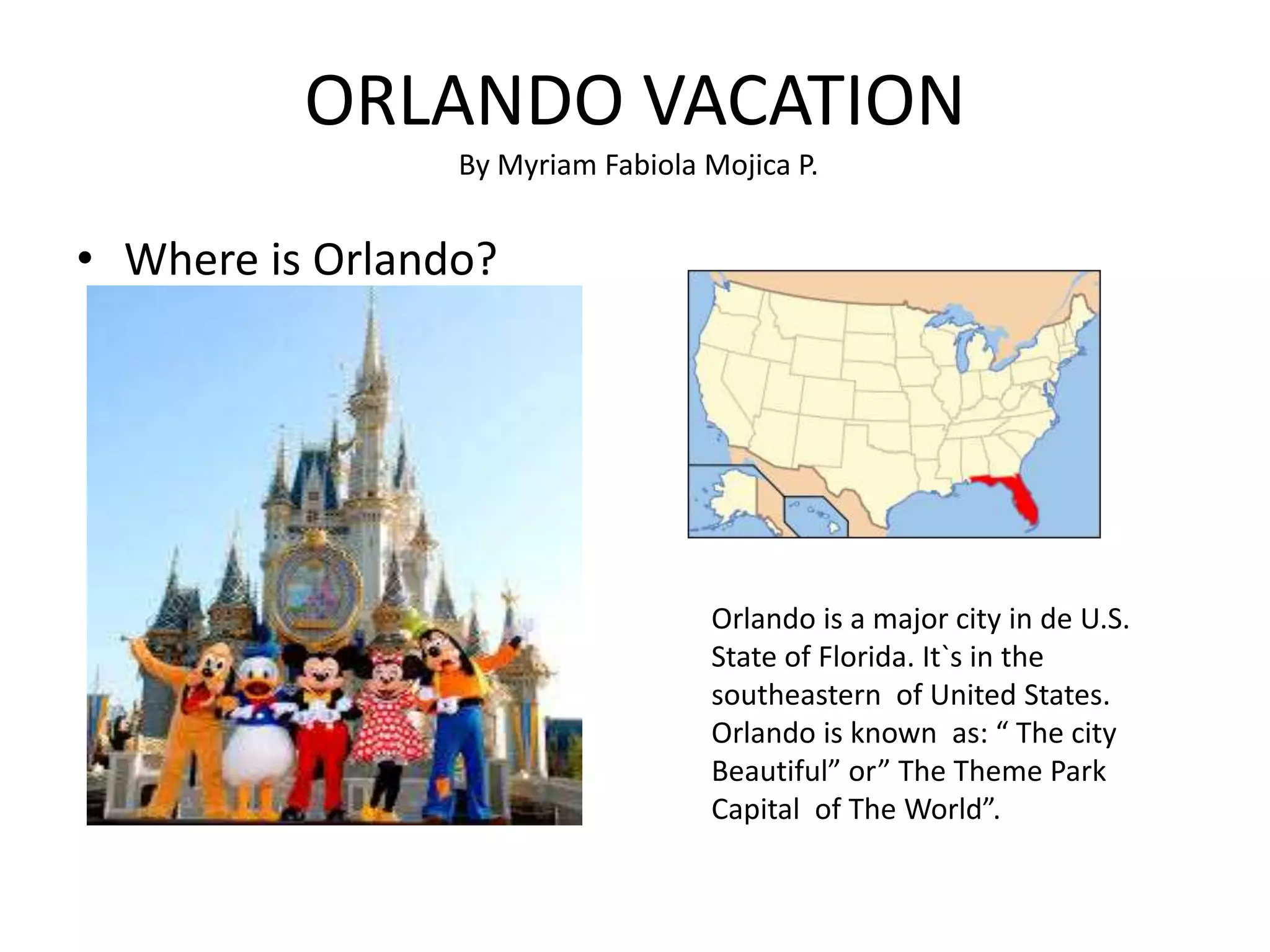 Orlando vacation | PPTX