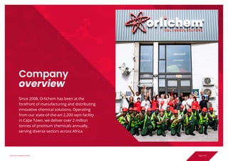 Orlichem Company Profile - Premium Chemical Solutions | PDF