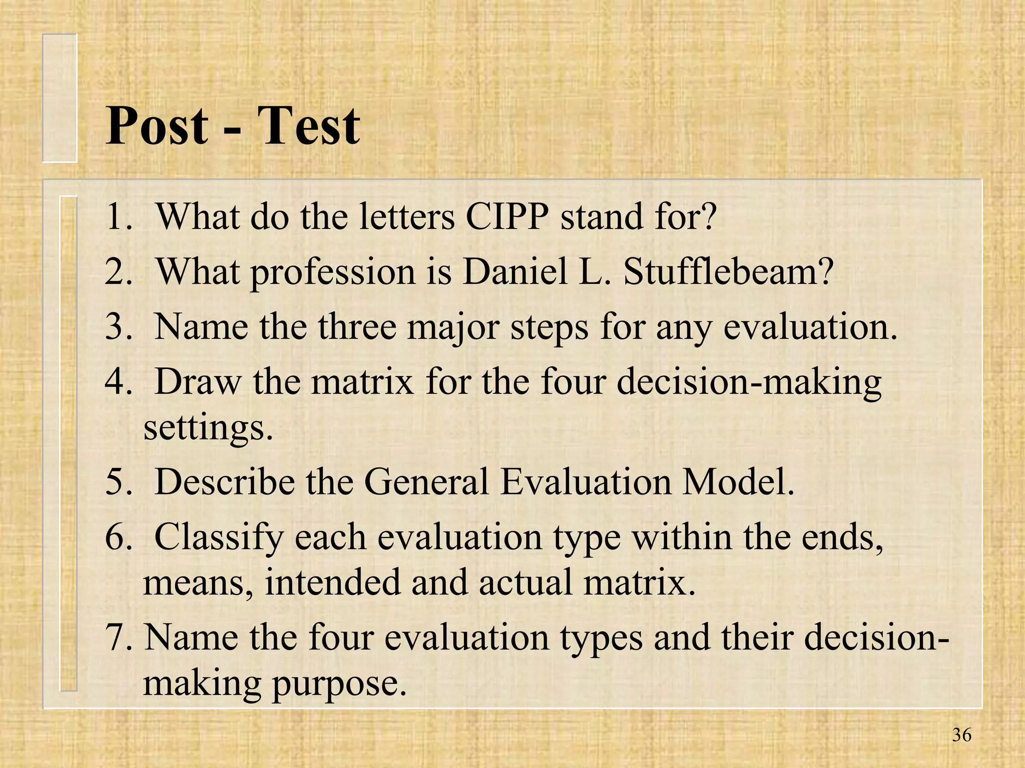 cipp model | PPTX