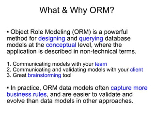 Object Role Modeling | PPT