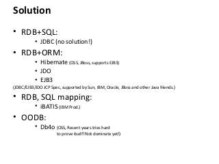 Introduction to Object-Relational Mapping | PPT