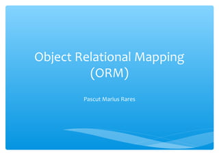 ORM Definition, Active Records, Eloquent | PPT