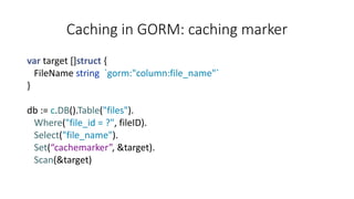ORM in Go. Internals, tips & tricks | PPTX