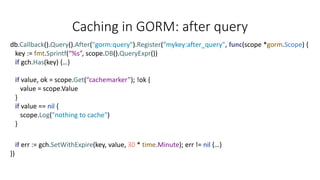 ORM in Go. Internals, tips & tricks | PPTX