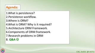 distributed system relation mapping (ORM) | PPT