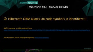 ORM2Pwn: Exploiting injections in Hibernate ORM | PPT