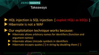 ORM2Pwn: Exploiting injections in Hibernate ORM | PPT