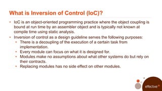 Object-Relational Mapping and Dependency Injection | PPTX