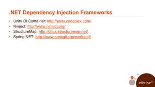 Object-Relational Mapping and Dependency Injection | PPTX