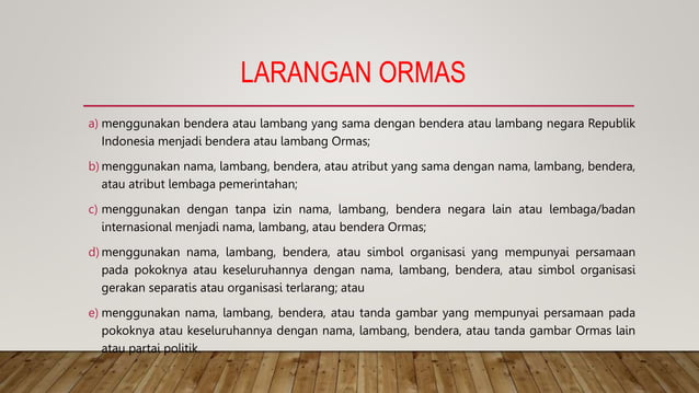 Peran Ormas dalam Pemilu , dalam rangka sosialisai panwascam Panceng | PPT