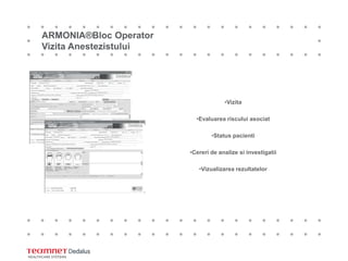 ARMONIA Bloc Operator | PPTX