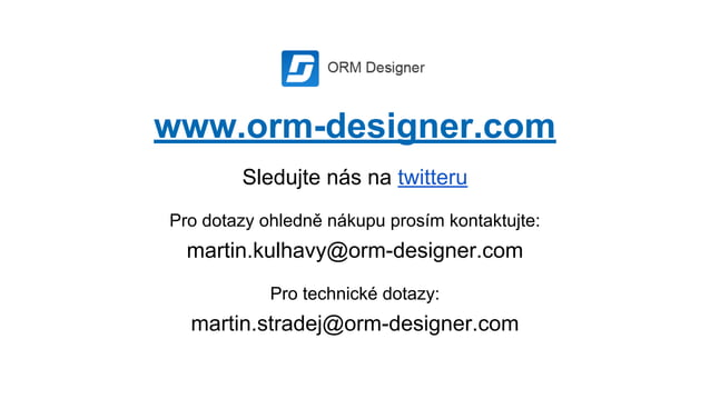 Co je ORM Designer | PDF