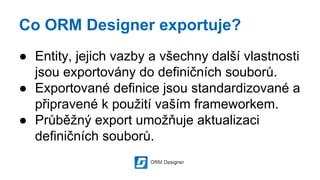 Co je ORM Designer | PDF