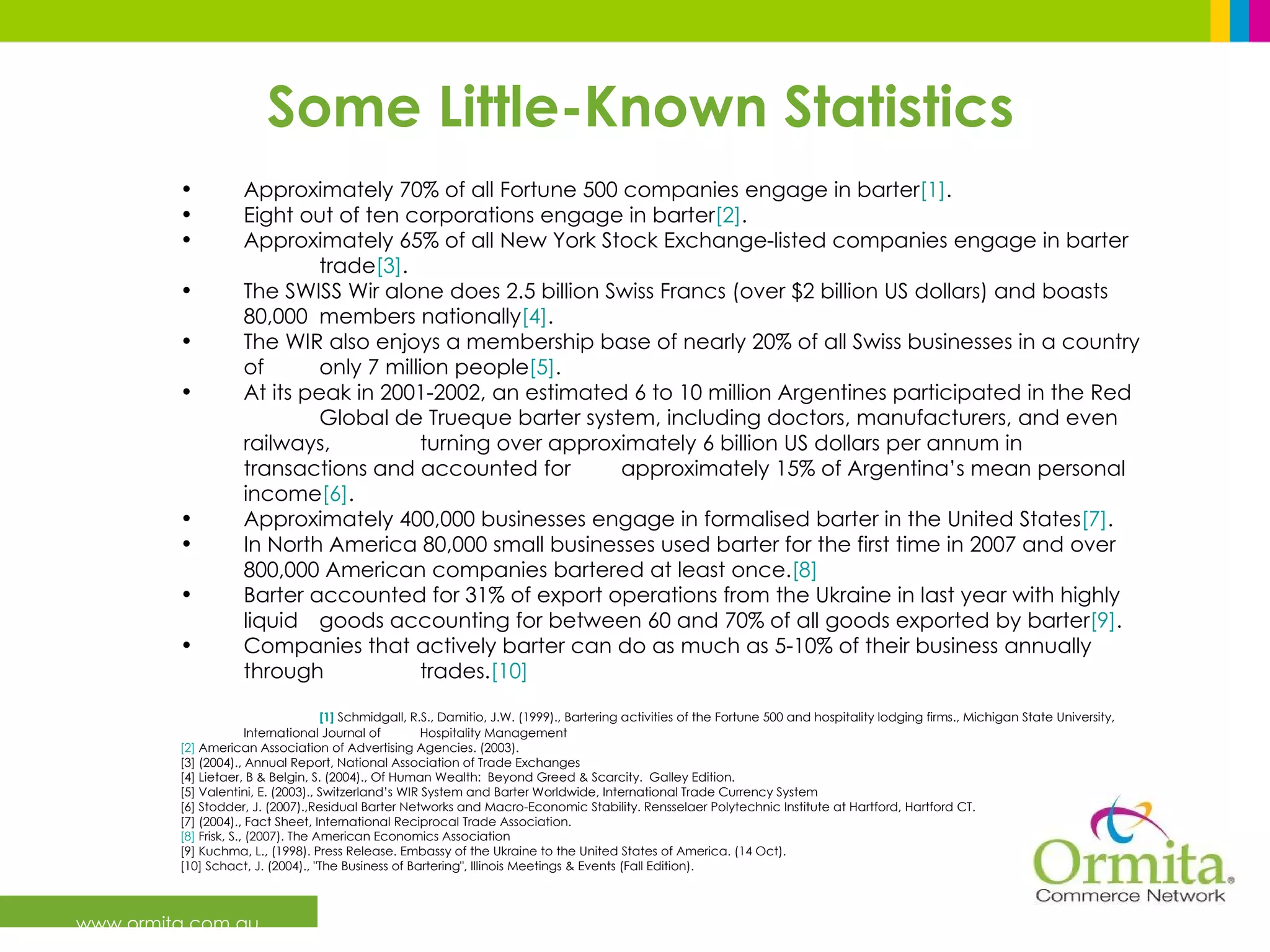 Examples of Barter Trades | PPT