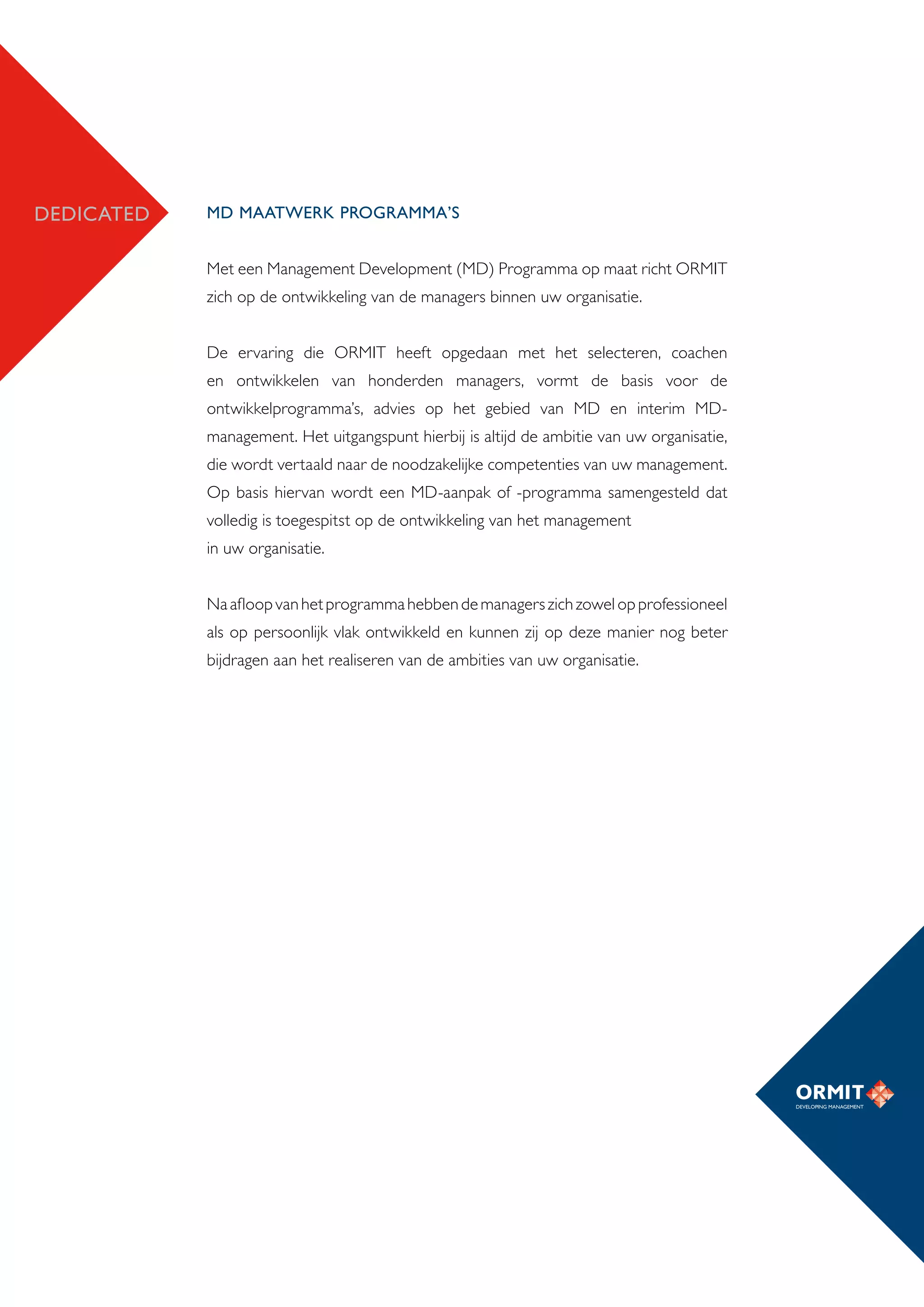 Ormit Developing Management | PDF