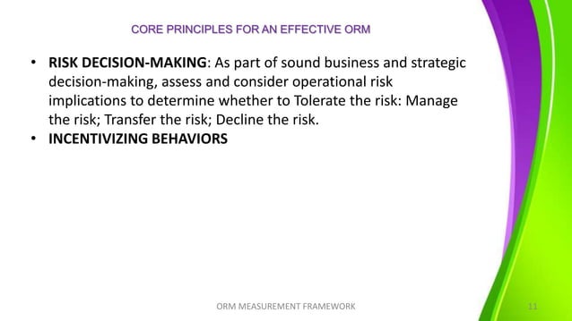 Operational Risk Measurement | PPT