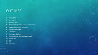 ORM Methodology | PPTX