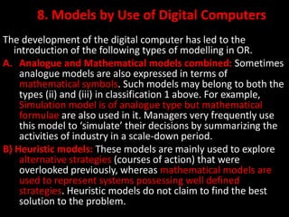 Models of Operations Research is addressed | PPTX