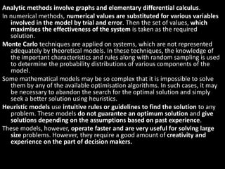 Models of Operations Research is addressed | PPTX