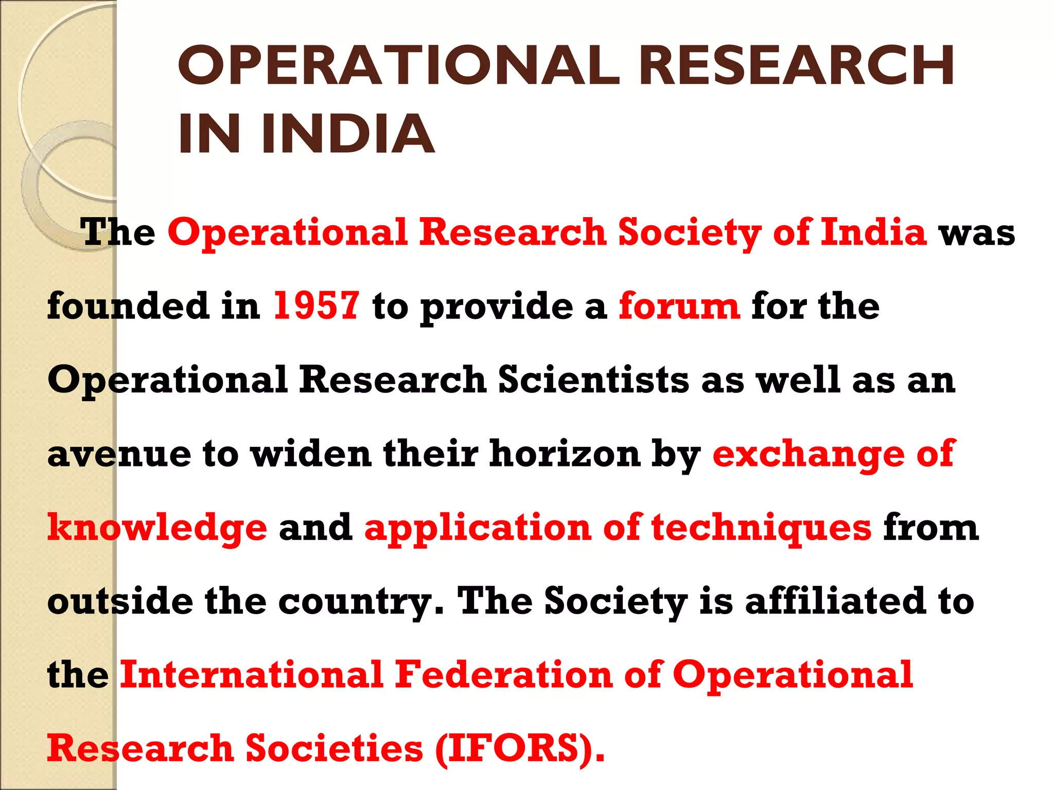 Introduction to Operations Research | PPTX