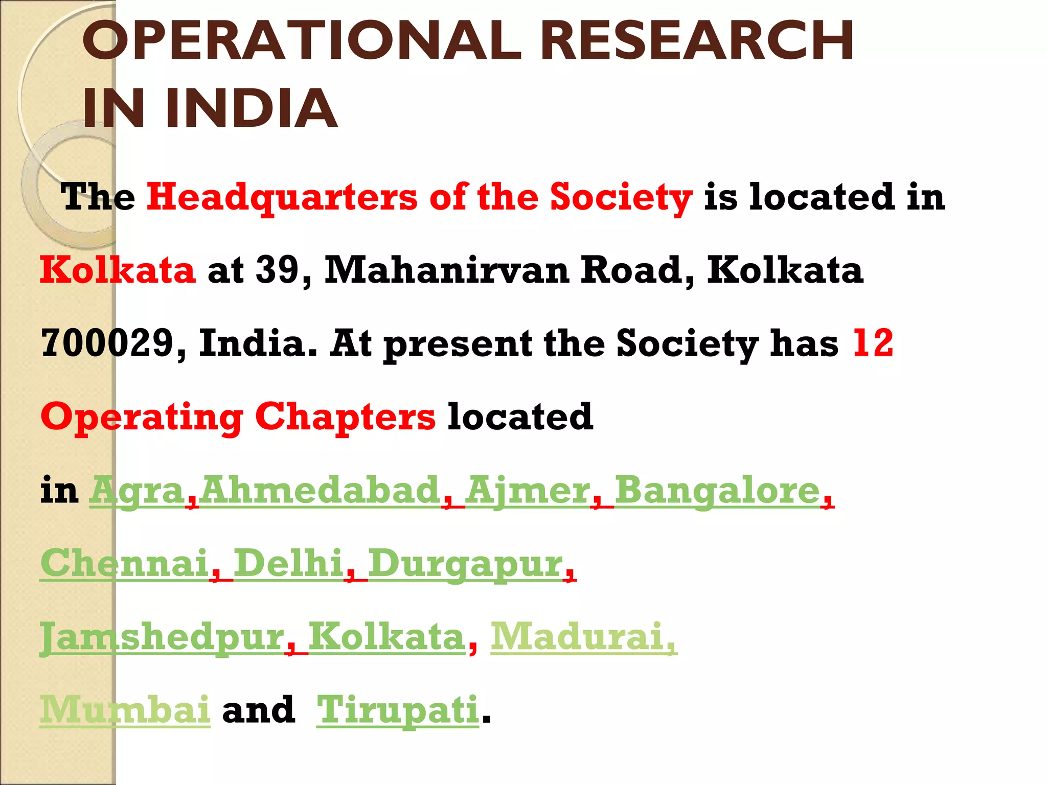 Introduction to Operations Research | PPTX