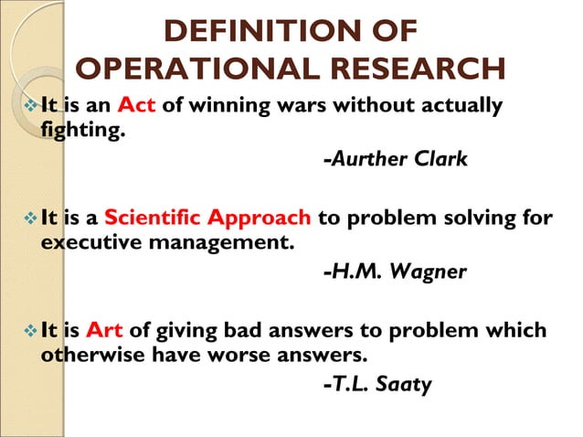 Introduction to Operations Research | PPTX | Business Administration ...