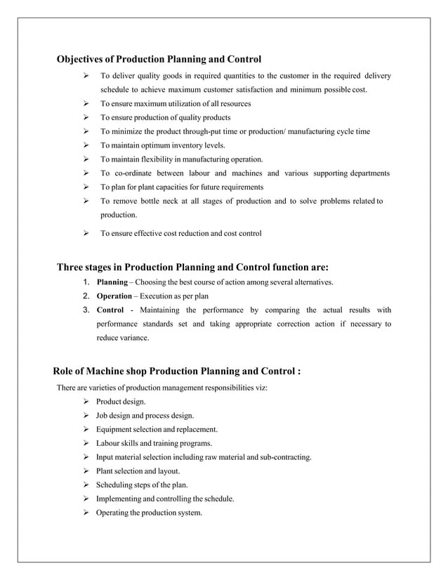 Operations Research & Methodology project report | PDF | Manufacturing ...
