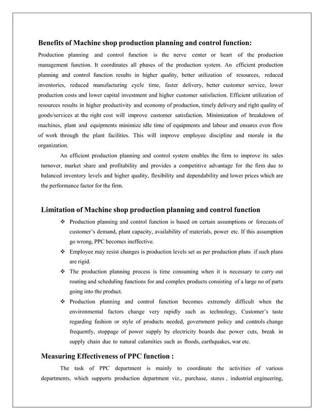 Operations Research & Methodology project report | PDF | Manufacturing ...