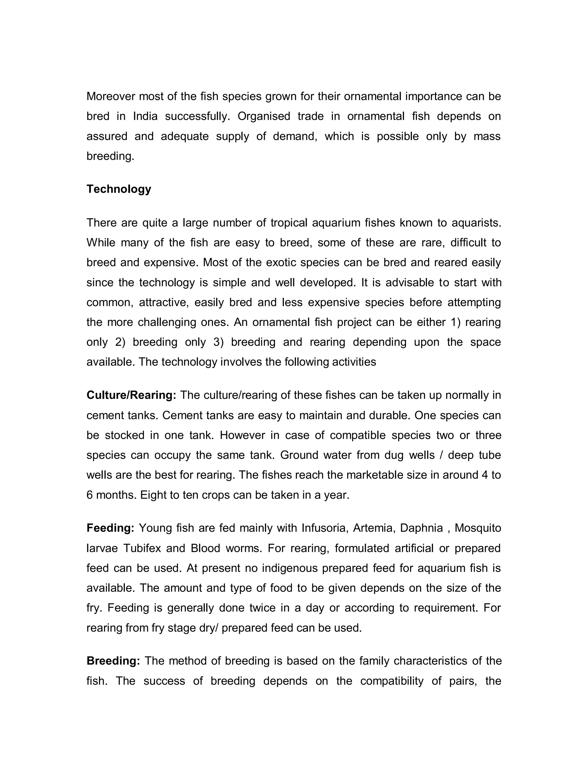 ORNAMENTAL FISH BREEDING | PDF